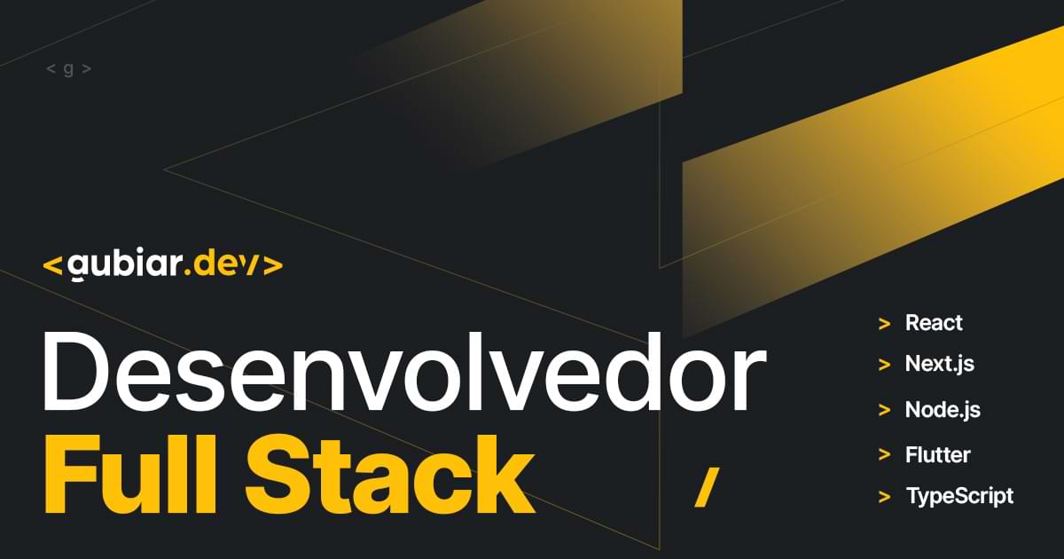 Gustavo Lázaro | Desenvolvedor Full Stack